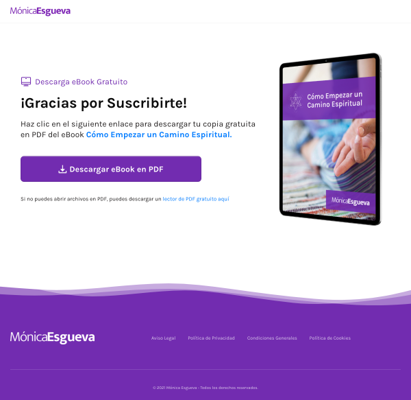 Gracias por Suscribirte – Cómo Empezar un Camino Espiritual | Monica ...